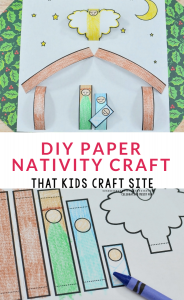 Printable Paper Nativity Craft for Kids - That Kids' Craft Site