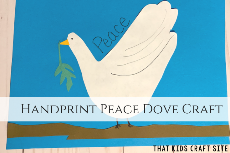 Peace Dove Handprint Craft - That Kids' Craft Site