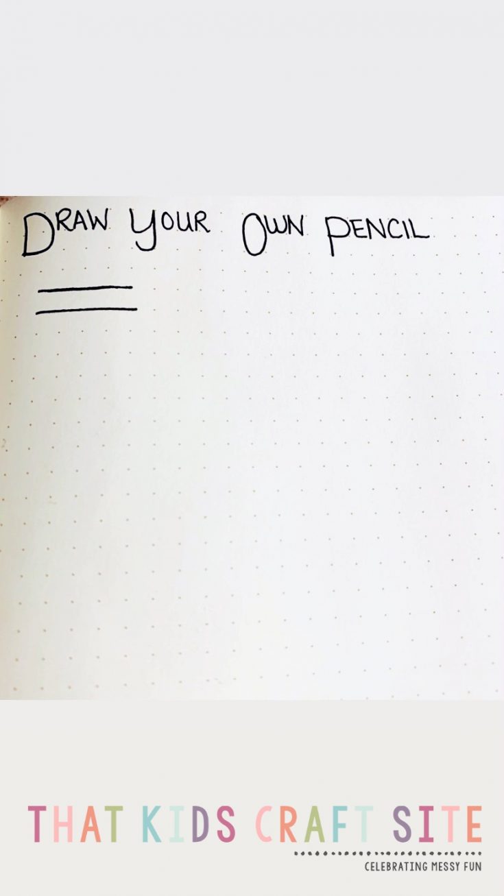 How to Draw a Pencil {Step by Step Doodle Tutorial} - That Kids' Craft Site