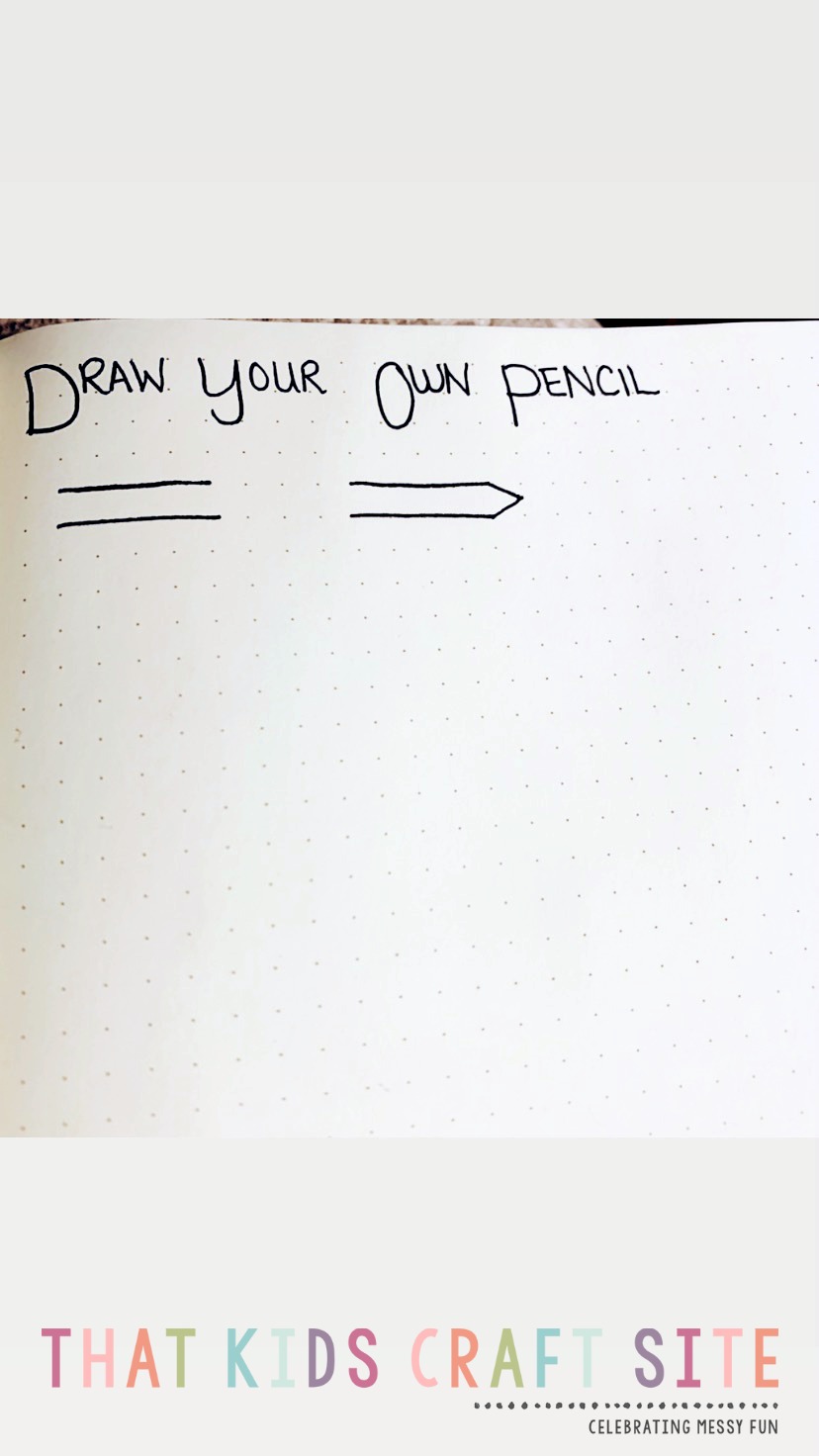 How to Draw a Pencil {Step by Step Doodle Tutorial} - That Kids' Craft Site