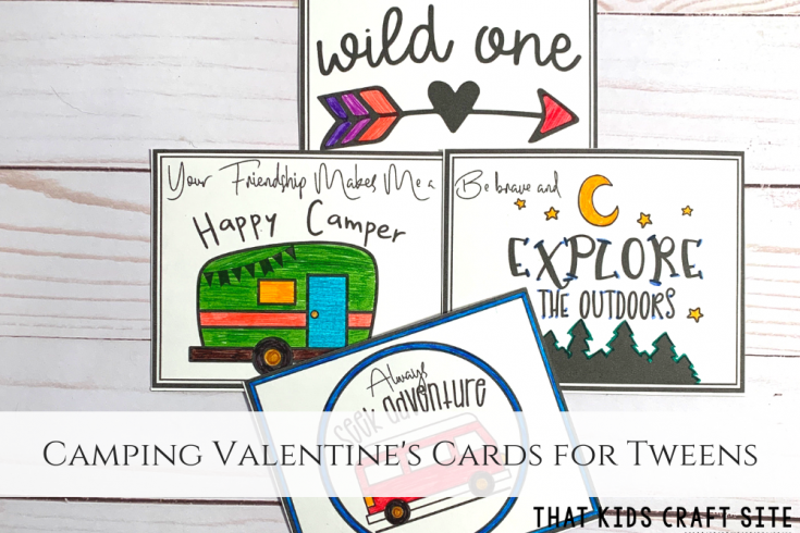 Camping Free Printable Valentines Day Cards - That Kids' Craft Site