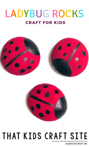 Ladybug Rocks Craft {Super Cute Ladybug Craft} - That Kids' Craft Site