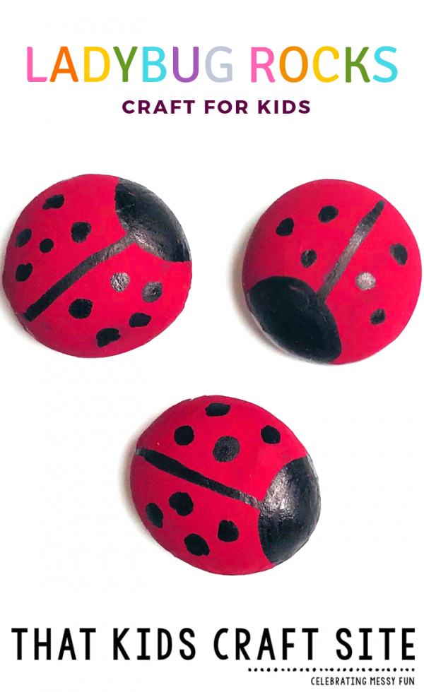 Ladybug Rocks Craft {Super Cute Ladybug Craft} - That Kids' Craft Site