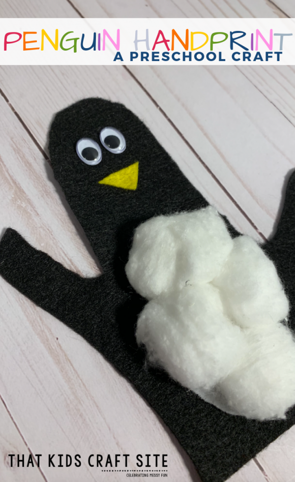 Penguin Handprint Craft for Preschoolers - That Kids' Craft Site