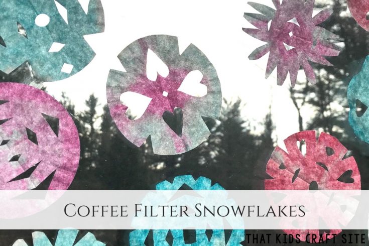 How to Make Coffee Filter Snowflakes - That Kids' Craft Site