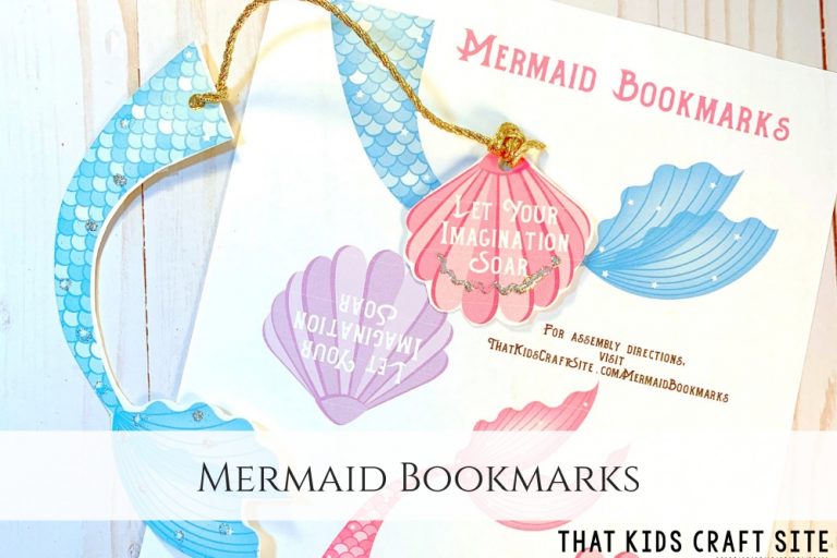 Mermaid Bookmarks {Free Printable} - That Kids' Craft Site