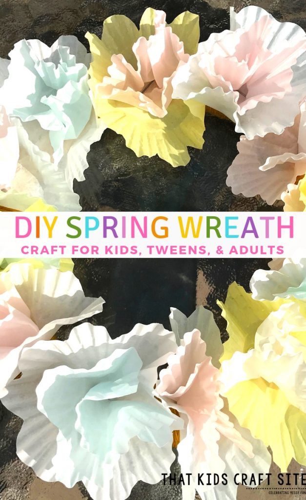 DIY Spring Wreath - That Kids' Craft Site