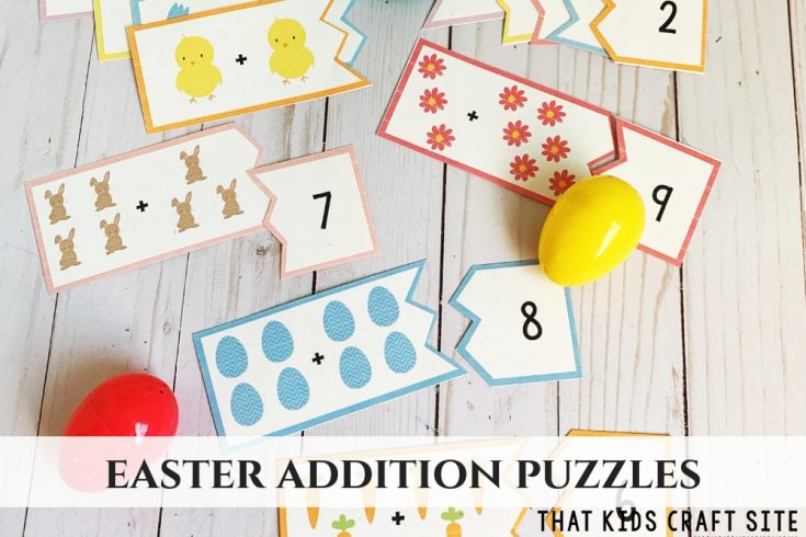 {FREE} Easter Math Puzzles - That Kids' Craft Site