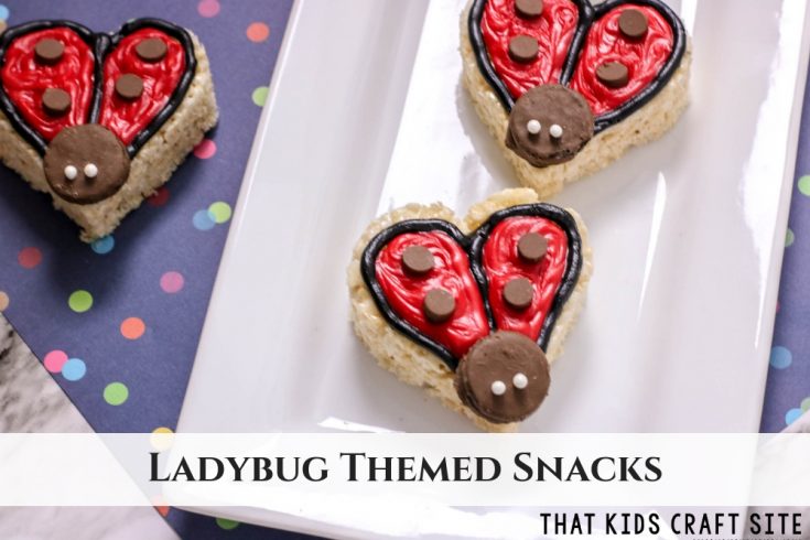 Ladybug Themed Snack Made with Krispies - That Kids' Craft Site