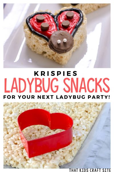 Ladybug Themed Snack Made with Krispies - That Kids' Craft Site