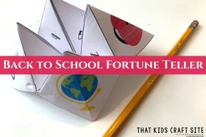 Printable Fortune Teller: Back to School - That Kids' Craft Site