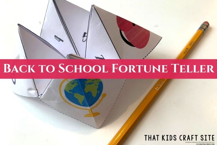 Printable Fortune Teller: Back to School - That Kids' Craft Site