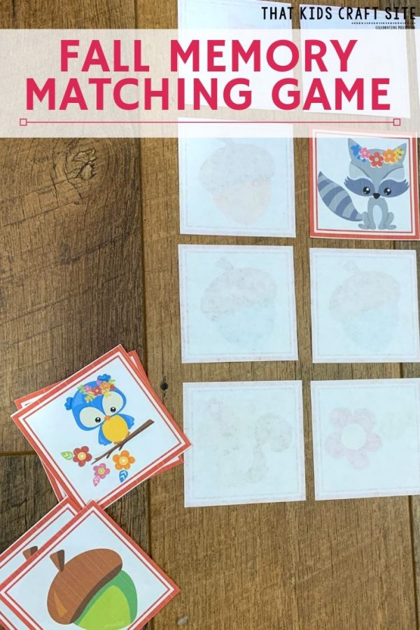 Fall Matching Game Printable - That Kids' Craft Site