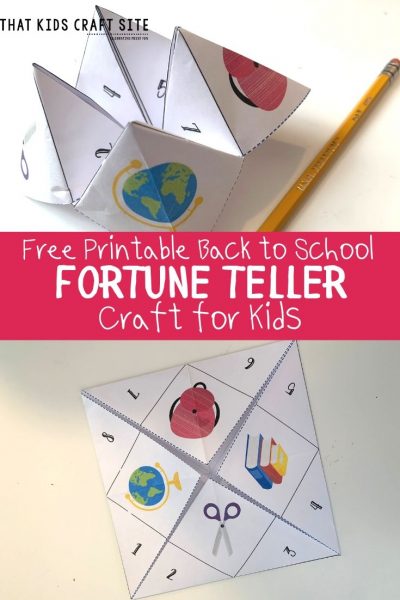 Printable Fortune Teller: Back to School - That Kids' Craft Site