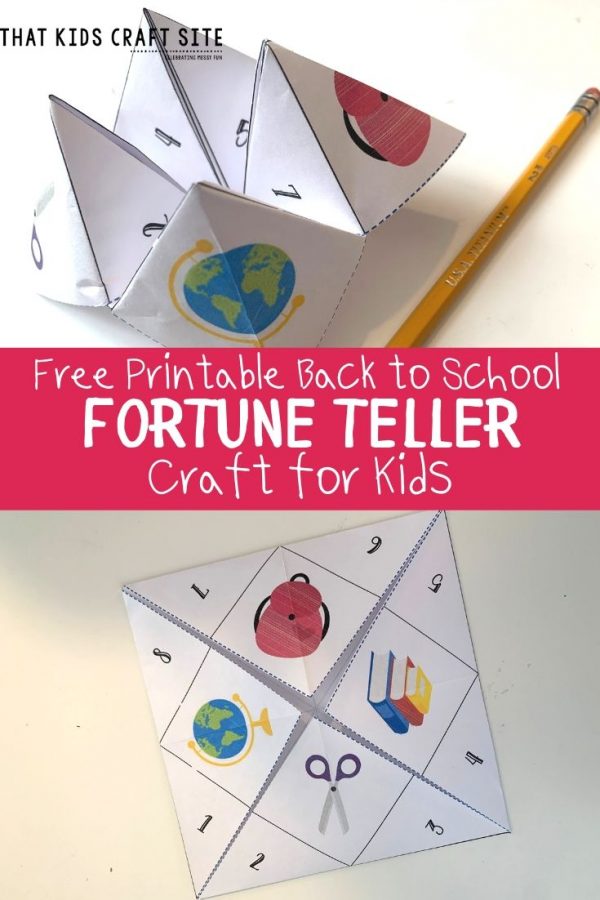 Printable Fortune Teller: Back to School - That Kids' Craft Site