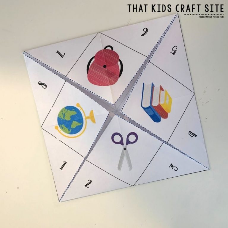 Printable Fortune Teller: Back to School - That Kids' Craft Site