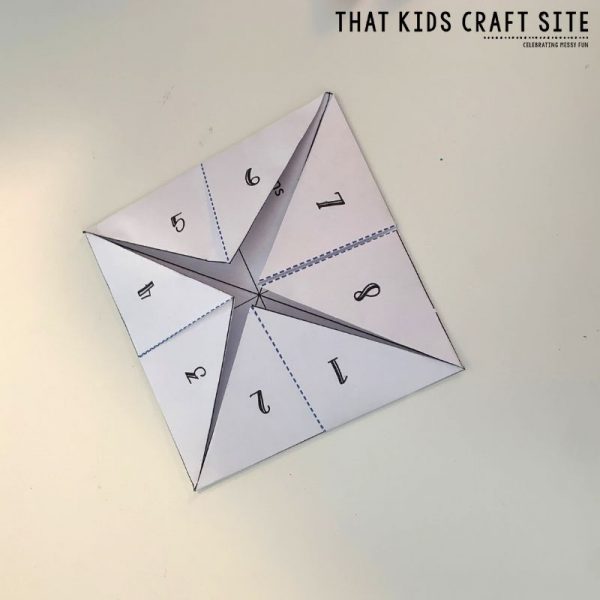 Printable Fortune Teller: Back to School - That Kids' Craft Site