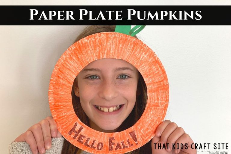 Paper Plate Pumpkin Craft for Kids - That Kids' Craft Site