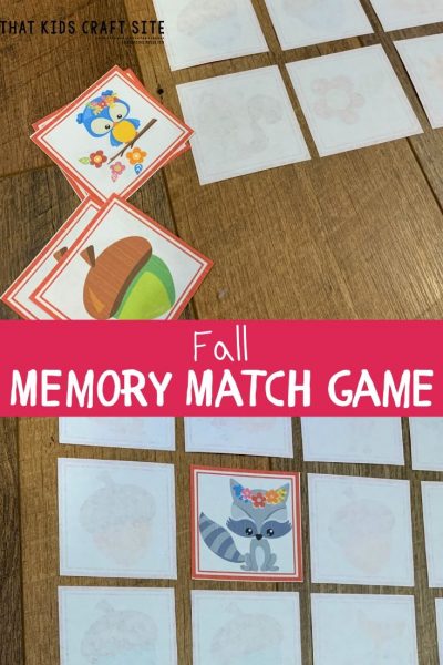 Fall Matching Game Printable - That Kids' Craft Site