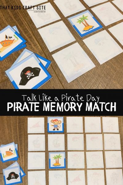 Printable Pirate Matching Game - That Kids' Craft Site