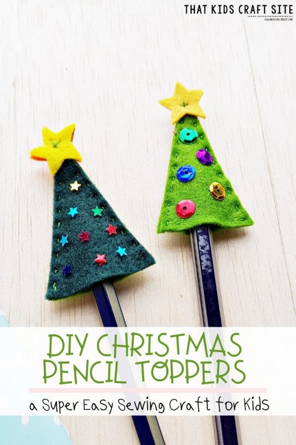 DIY Christmas Pencil Toppers - That Kids' Craft Site
