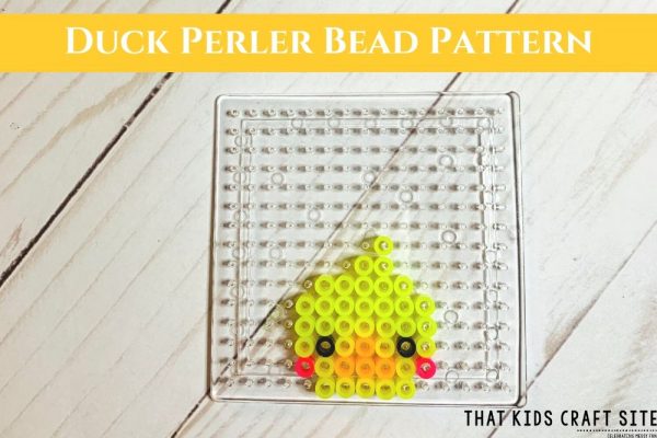 Perler Bead Duck Pattern - an Easy Bead Pattern - That Kids' Craft Site