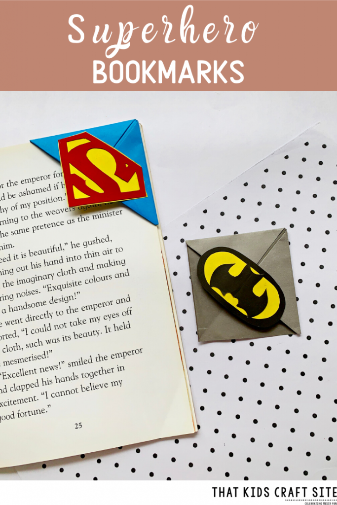 Superhero Bookmarks Template - That Kids' Craft Site