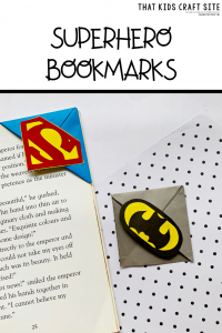 Superhero Bookmarks Template - That Kids' Craft Site