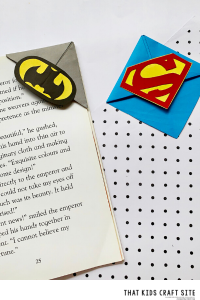 Superhero Bookmarks Template - That Kids' Craft Site