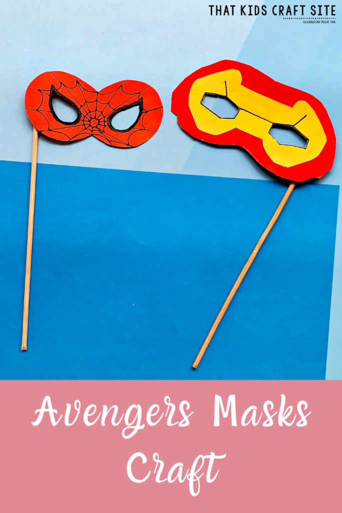 Avengers Masks Craft: Spiderman Mask and Iron Man Mask