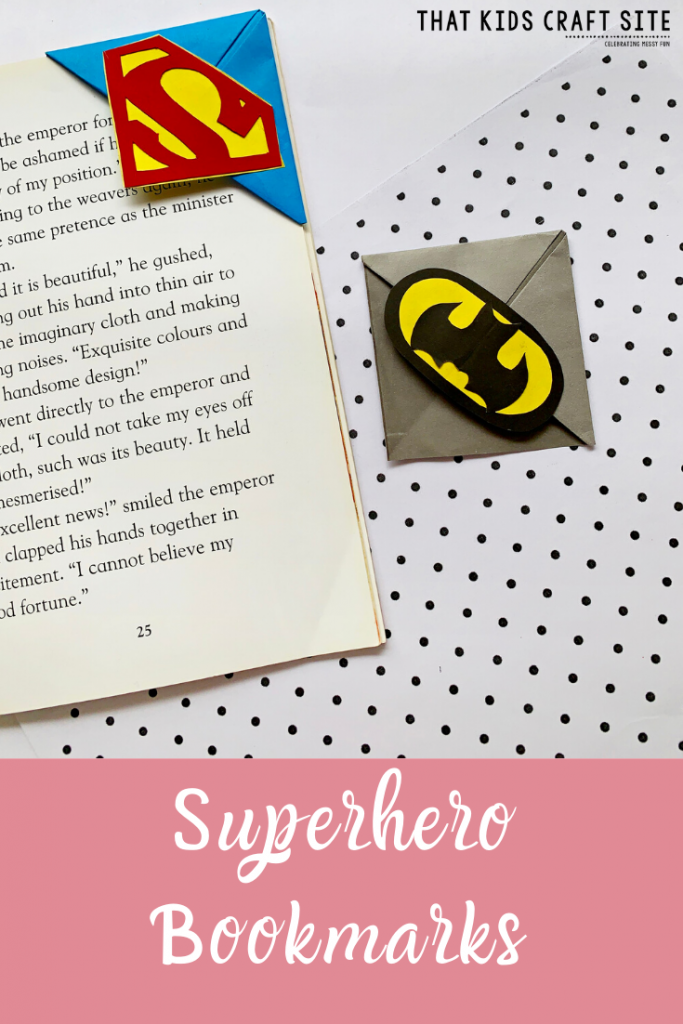 Superhero Bookmarks Template - That Kids' Craft Site