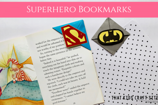 Superhero Bookmarks Template - That Kids' Craft Site
