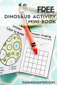 Dinosaur Activity Book: A Free Printable Mini Book - That Kids' Craft Site