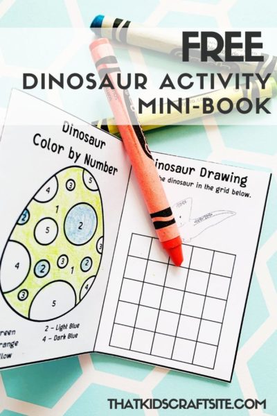 Dinosaur Activity Book: A Free Printable Mini Book - That Kids' Craft Site