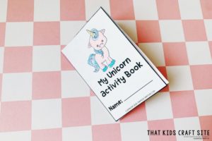 Unicorn Activity Book Coloring Page - That Kids' Craft Site