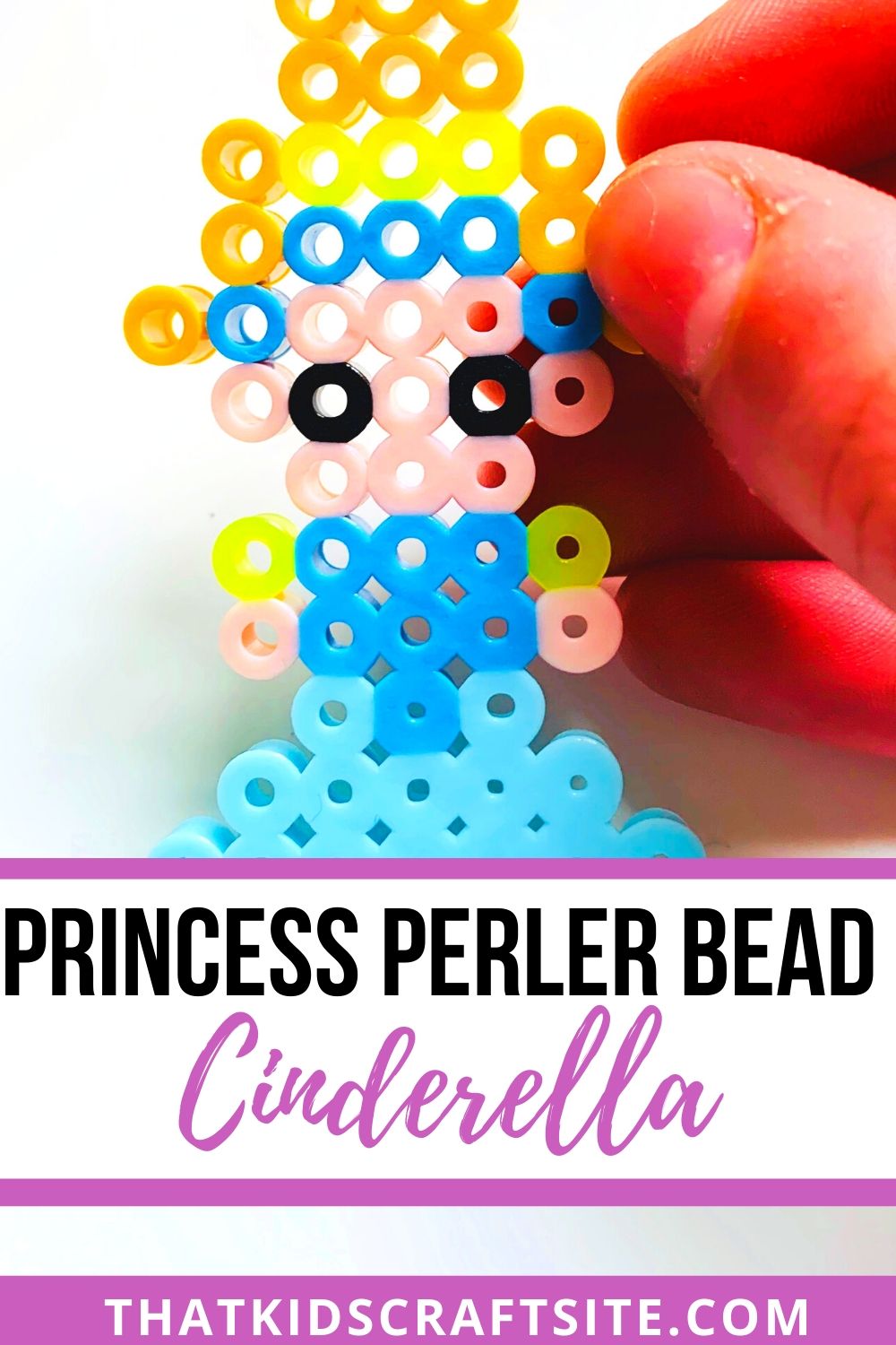 Cinderella Princess Perler Bead Pattern - That Kids' Craft Site
