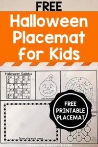 Halloween Placemat Printable - That Kids' Craft Site