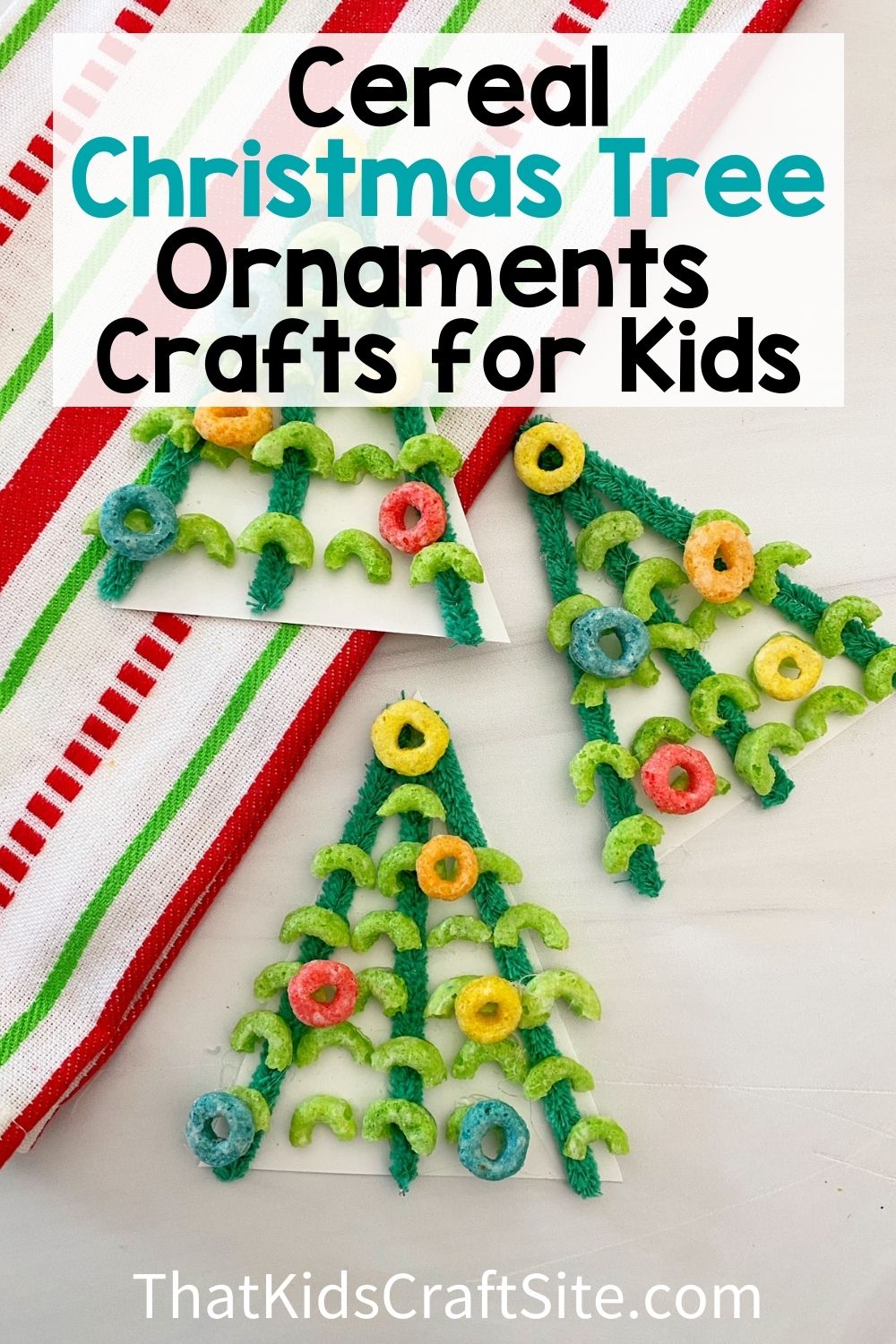 Cereal Christmas Tree Ornament - That Kids' Craft Site