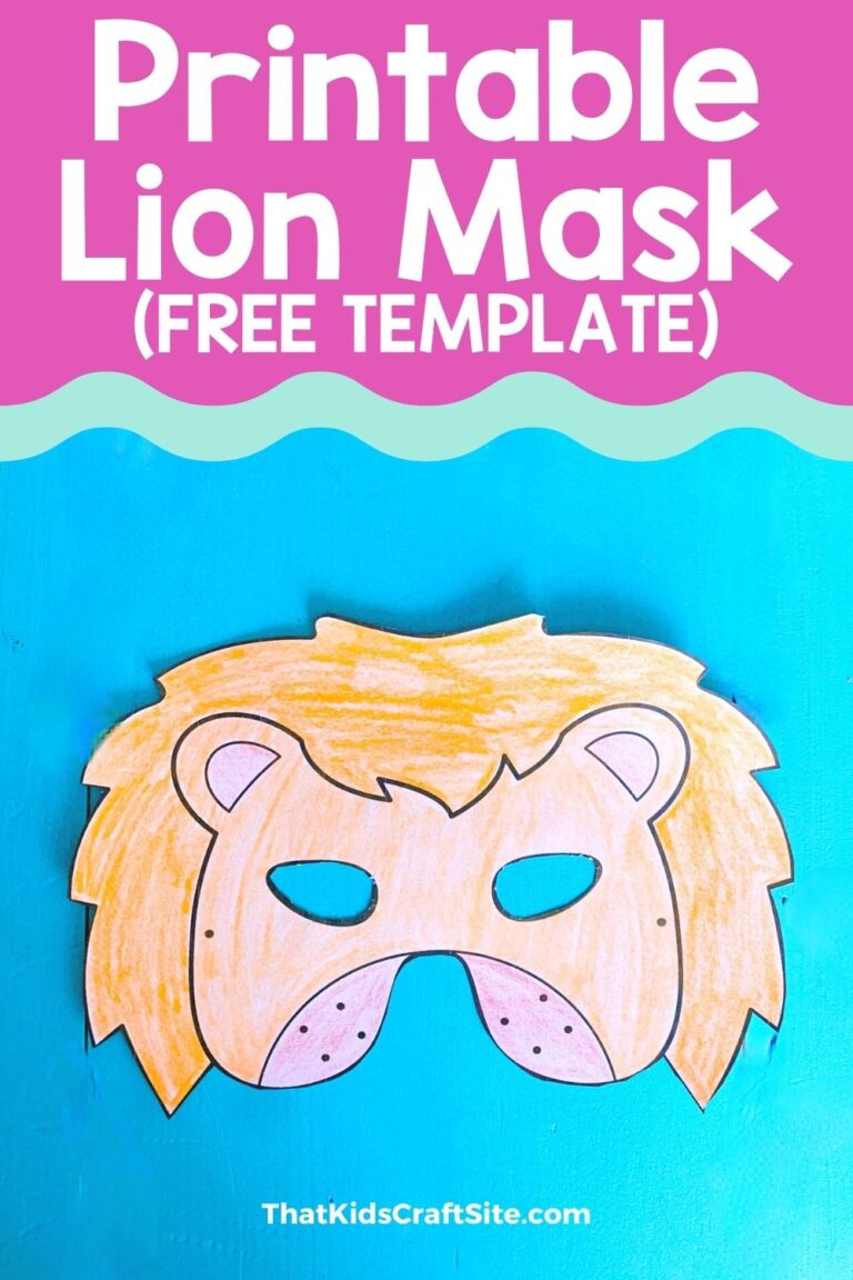 Lion Mask Template {Free Printable} - That Kids' Craft Site