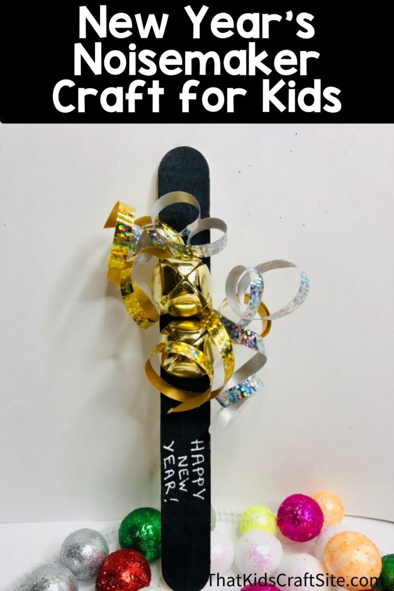 New Year's Noisemaker Craft for Kids - That Kids' Craft Site
