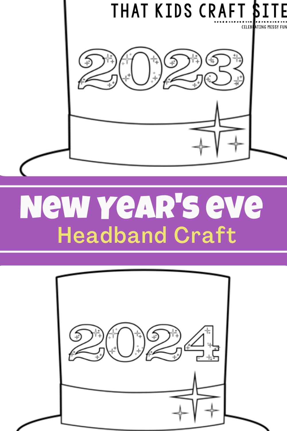 New Year's Eve Headband Craft - That Kids' Craft Site