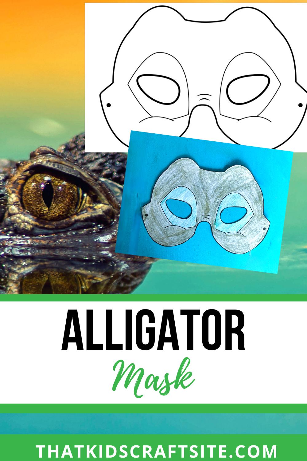 Alligator Mask - That Kids' Craft Site