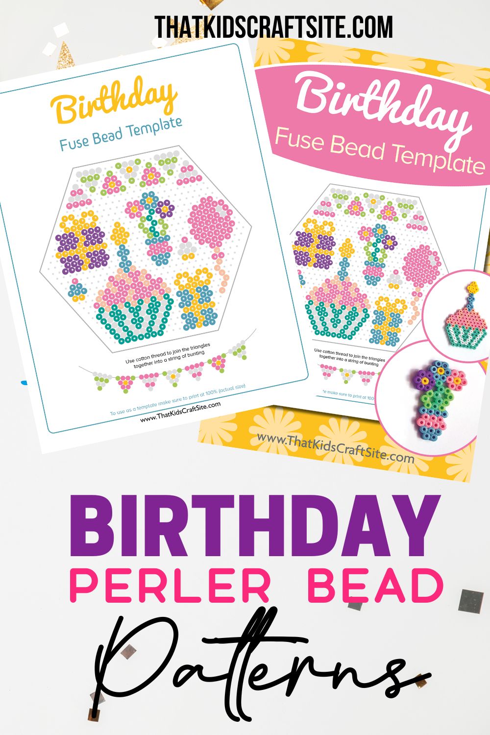 Birthday Perler Bead Patterns - That Kids' Craft Site