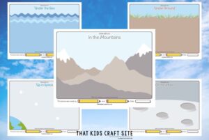 Preposition Drawing Prompts - That Kids' Craft Site