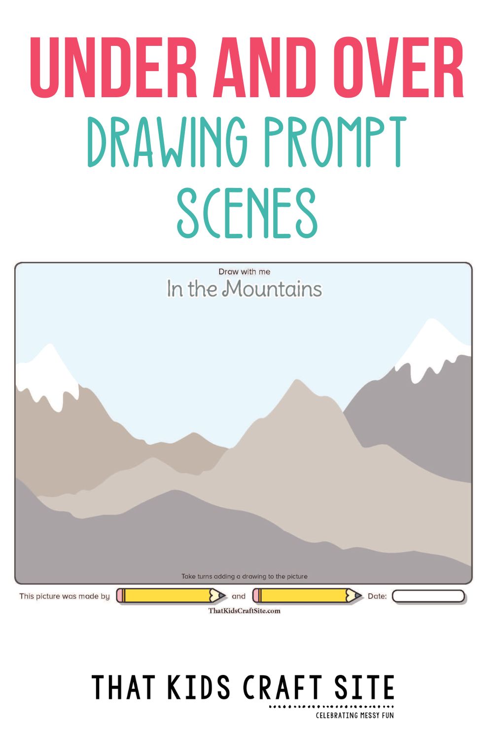 Preposition Drawing Prompts - That Kids' Craft Site