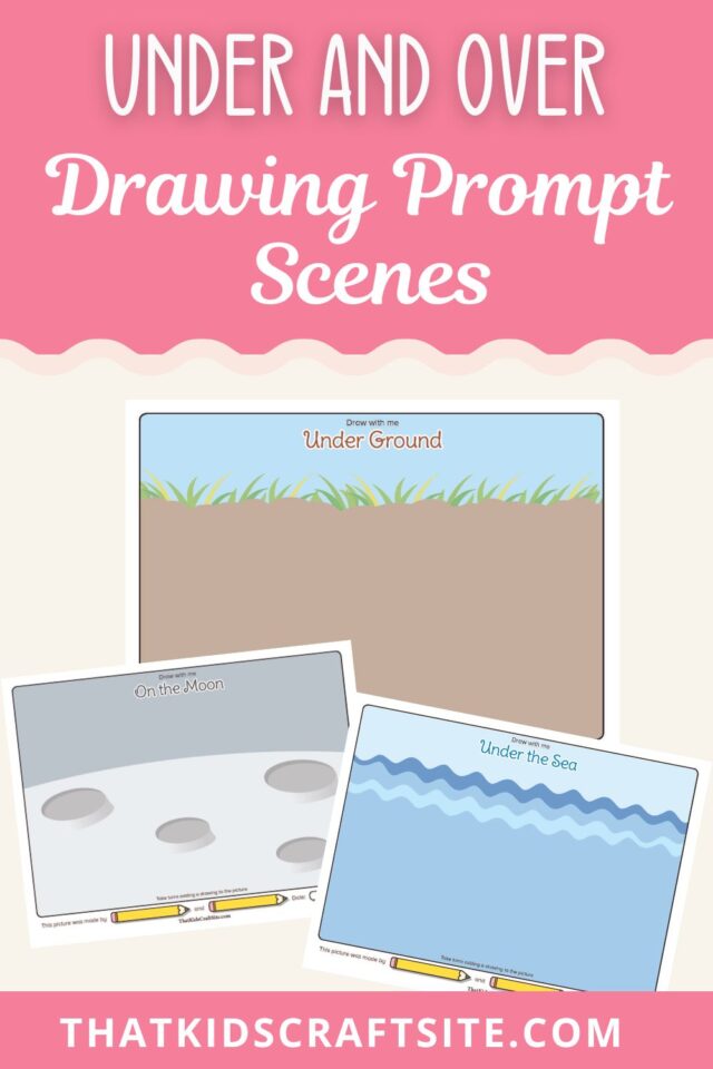 Preposition Drawing Prompts - That Kids' Craft Site