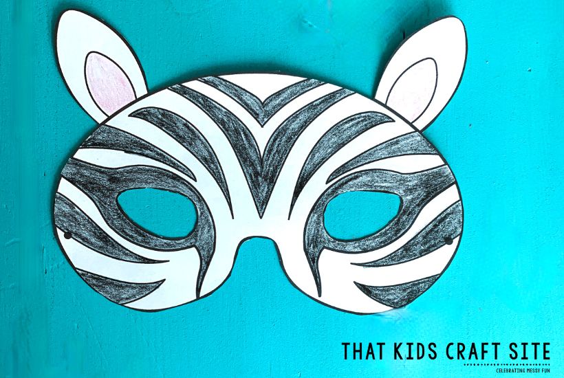 Zebra Mask That Kids Craft Site