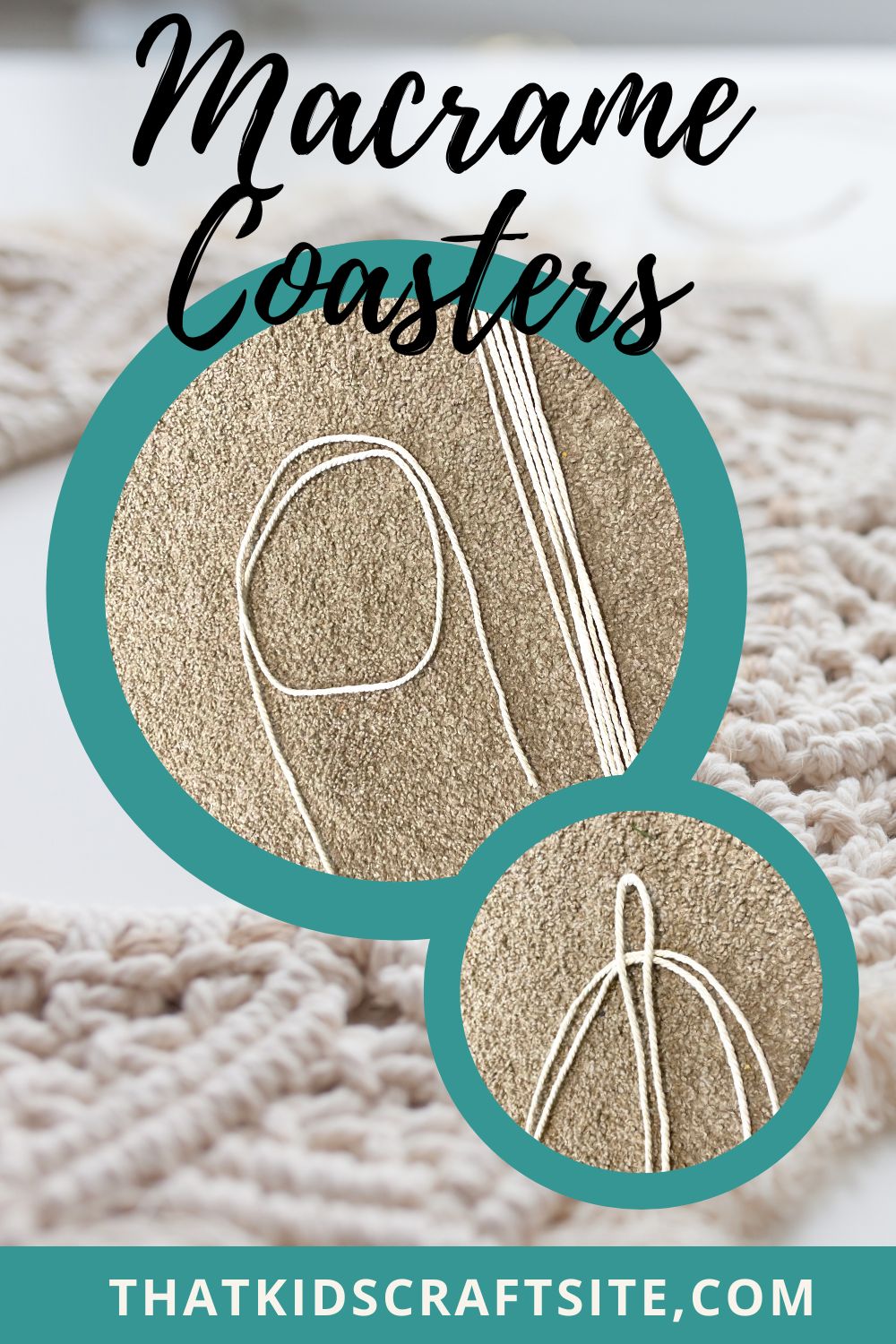 Macrame Coasters - That Kids' Craft Site