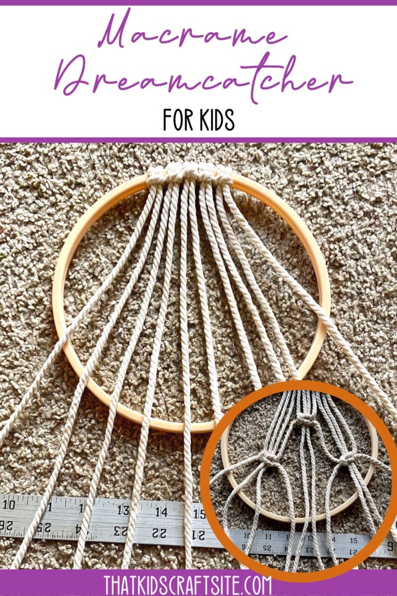 Macrame Dreamcatcher for Kids - That Kids' Craft Site