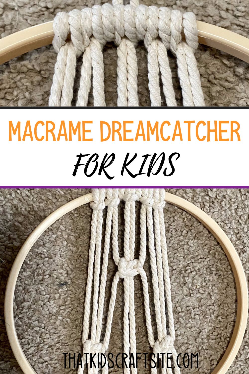 Macrame Dreamcatcher for Kids - That Kids' Craft Site